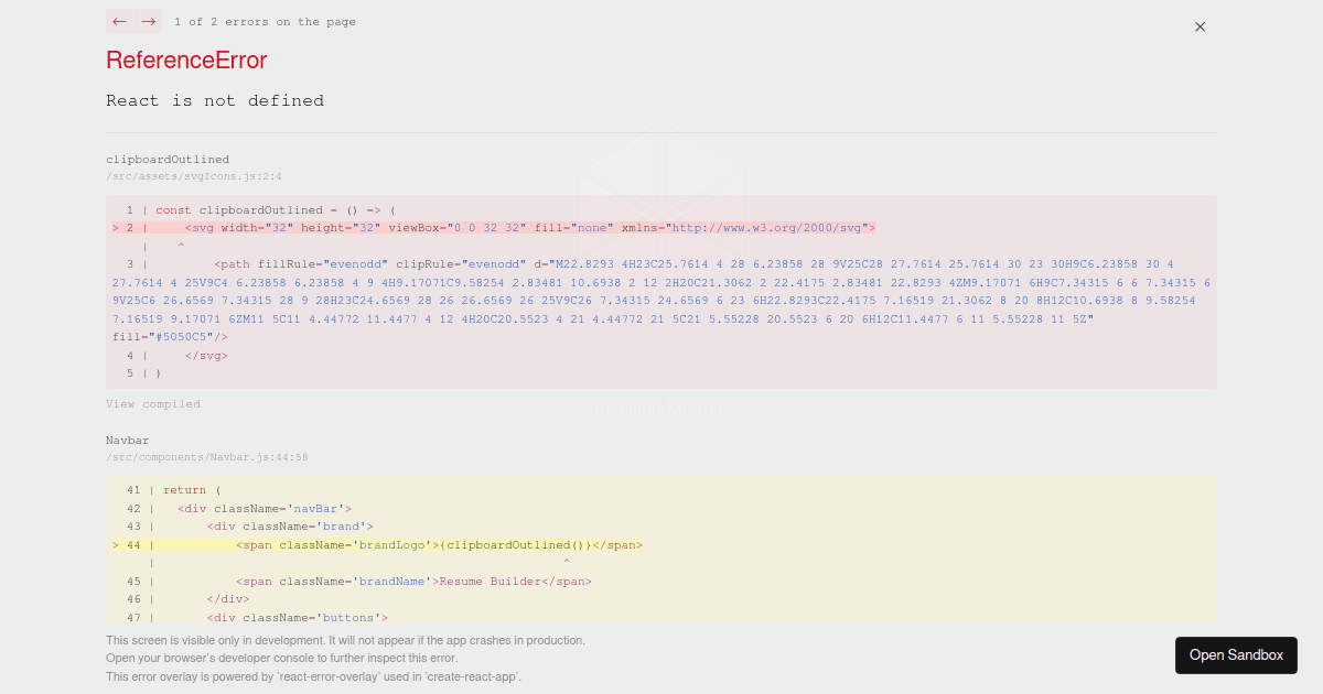 resume-builder - Codesandbox