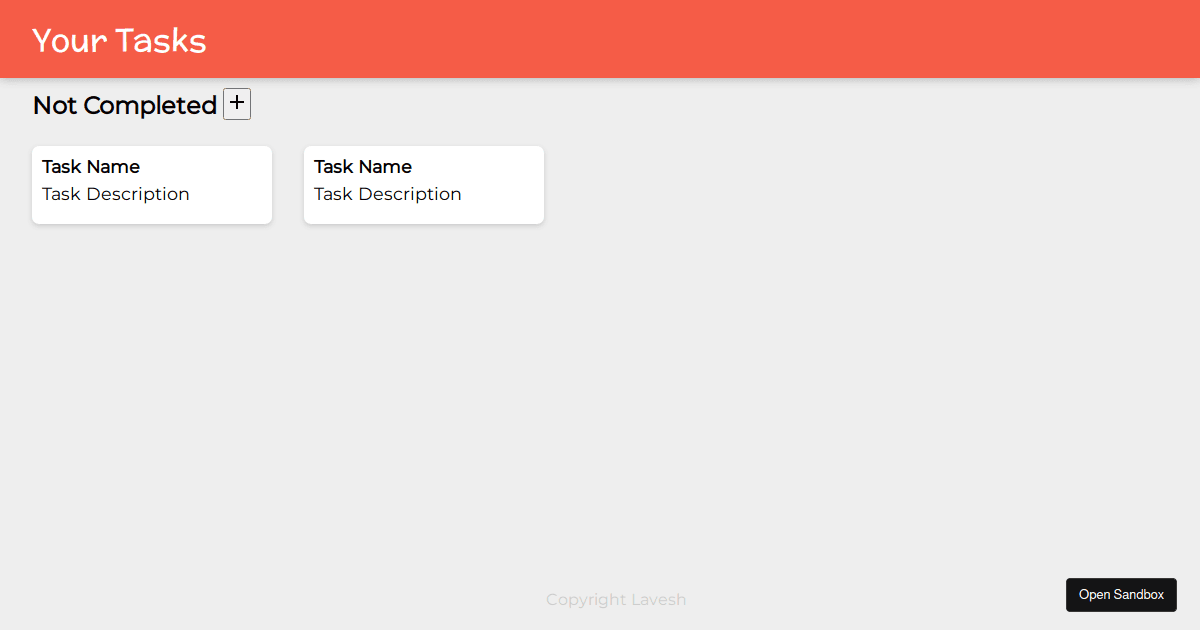 Notion Project - Codesandbox