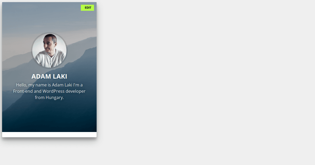 UserCard - Codesandbox