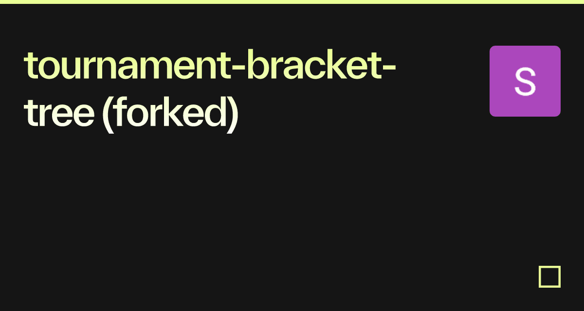 tournament-bracket-tree (forked) - Codesandbox