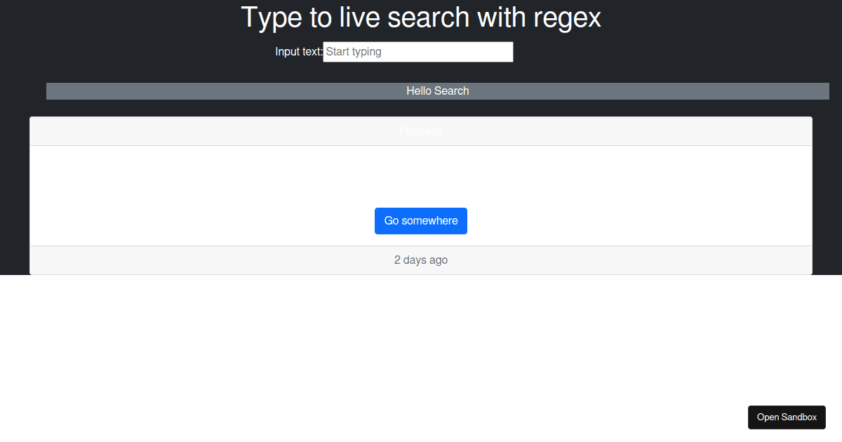 live-search - Codesandbox