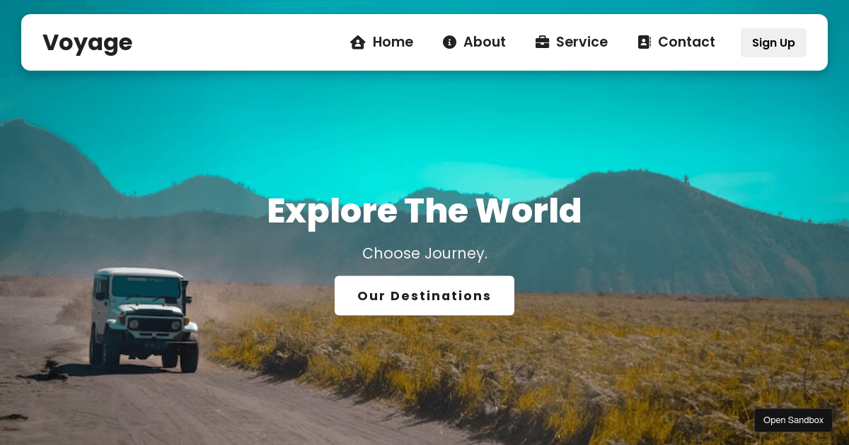 voyage-website - Codesandbox