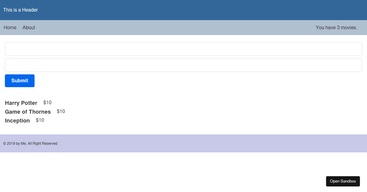 React Movies - Codesandbox