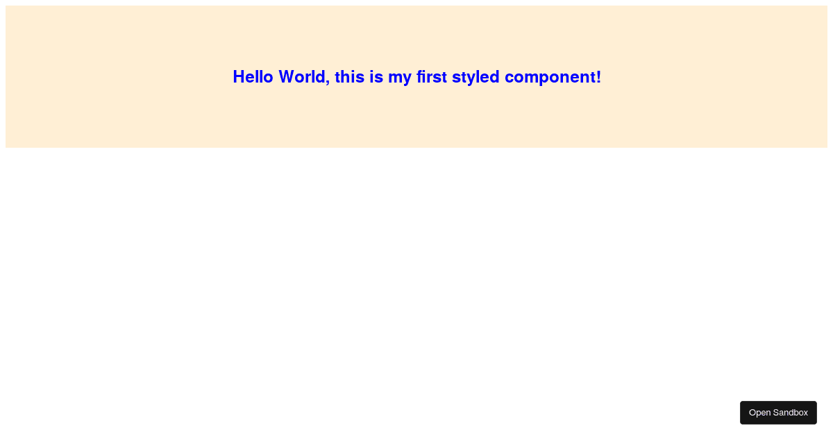 Styled Components Base Codesandbox
