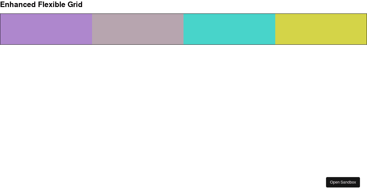 Enhanced Flexible Grid - Codesandbox