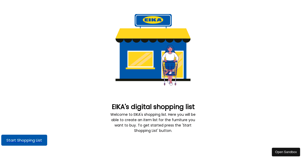 eika-shopping-list - Codesandbox
