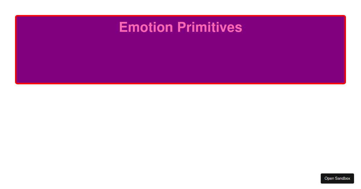 Emotion Primitives - Codesandbox