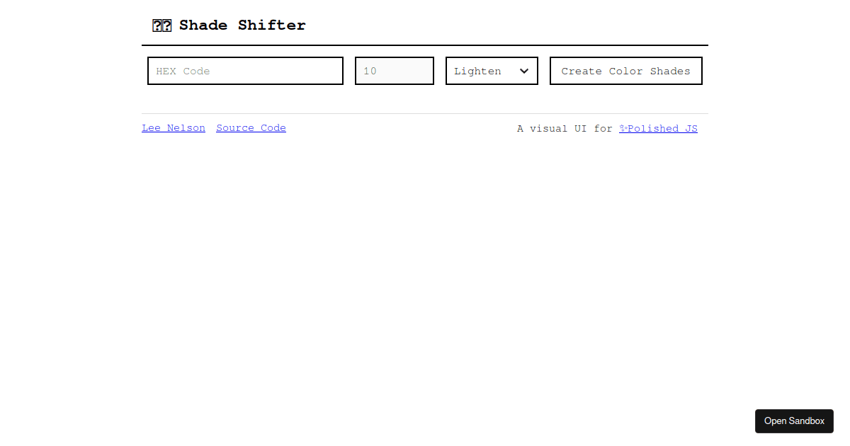 color-shade-generator - Codesandbox color-shade-generator - Codesandbox