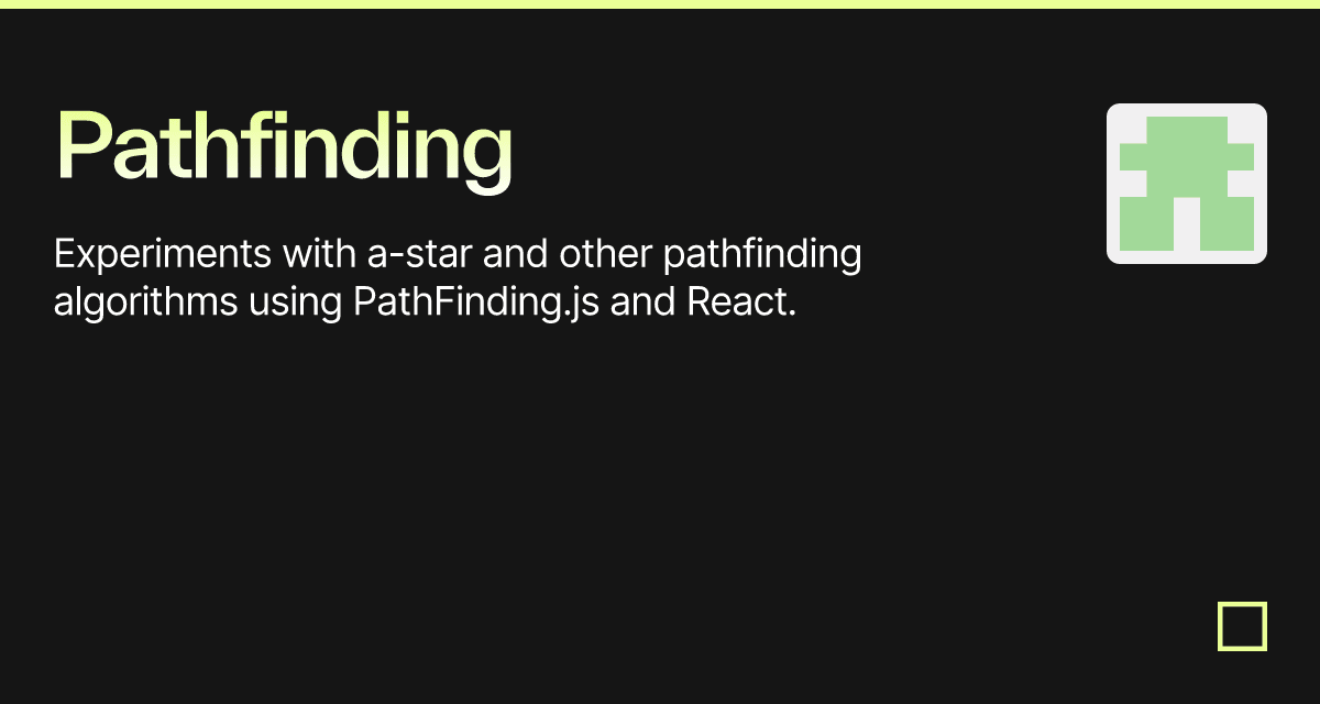 Pathfinding - Codesandbox