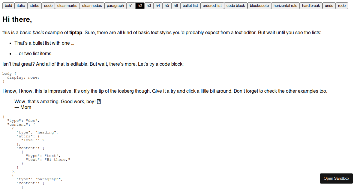 tiptap-issue-template (forked) - Codesandbox