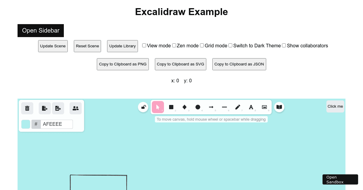 excalidraw - Codesandbox