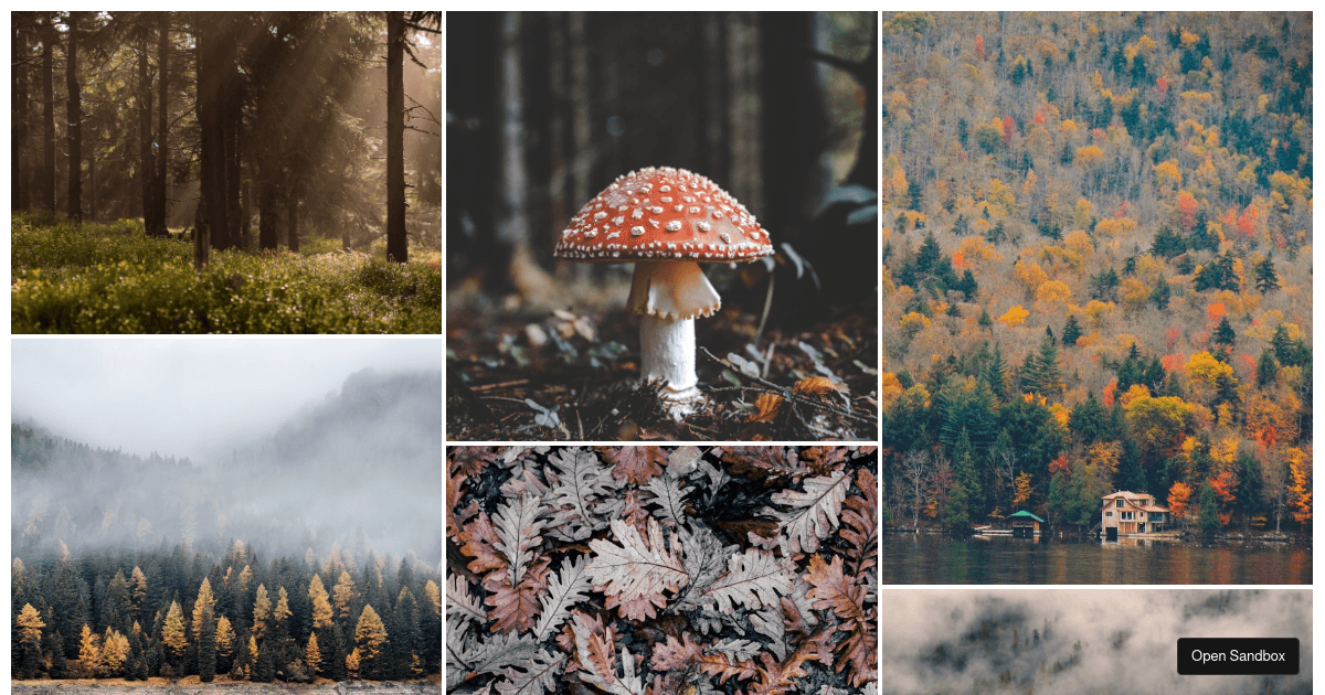 React Photo Gallery Basic Columns Forked Codesandbox