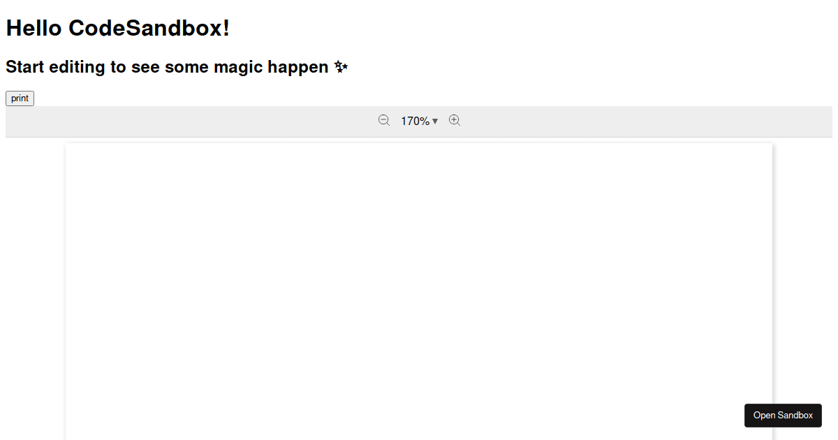 REACT JSON TO PDF (forked) - Codesandbox