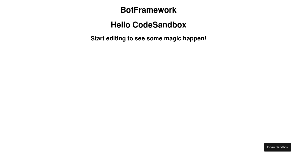 botUI - Codesandbox