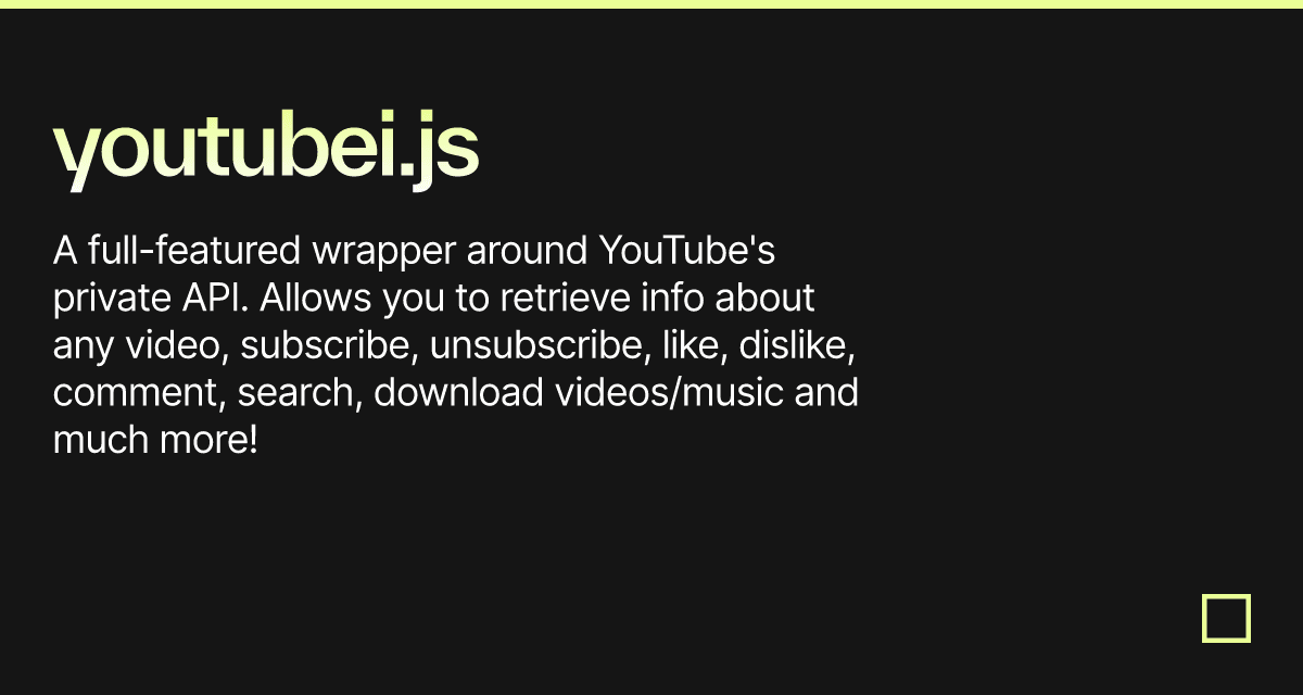 youtubei.js - Codesandbox