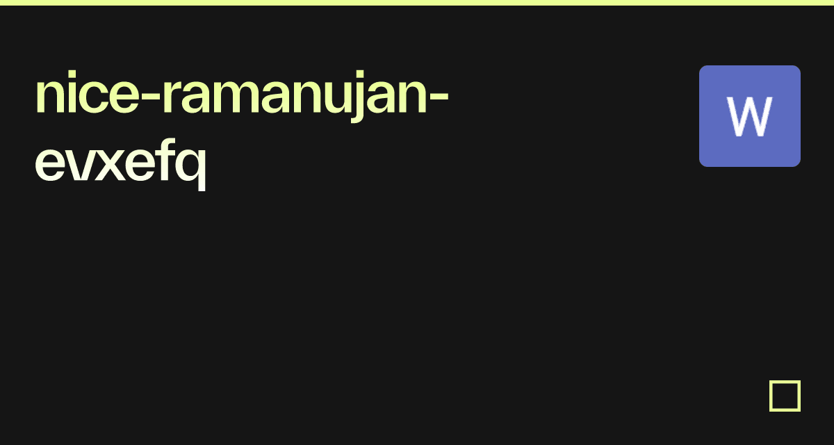 nice-ramanujan-evxefq - Codesandbox