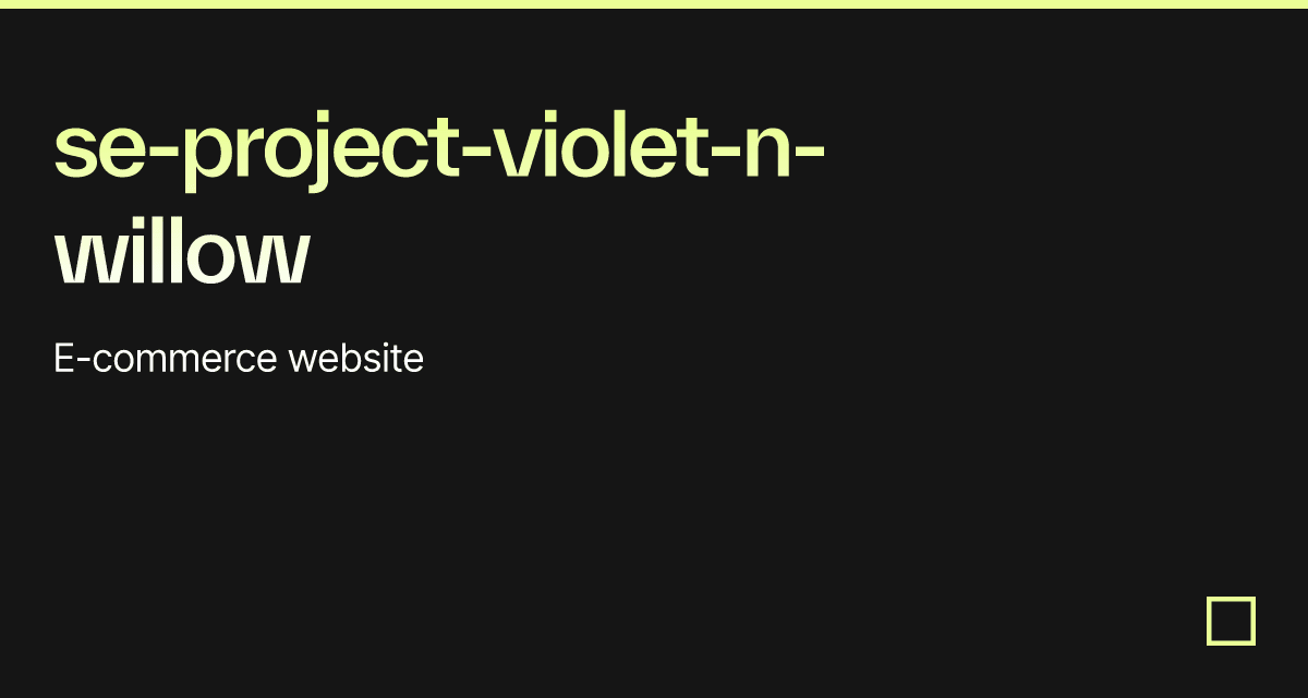 se-project-violet-n-willow - Codesandbox