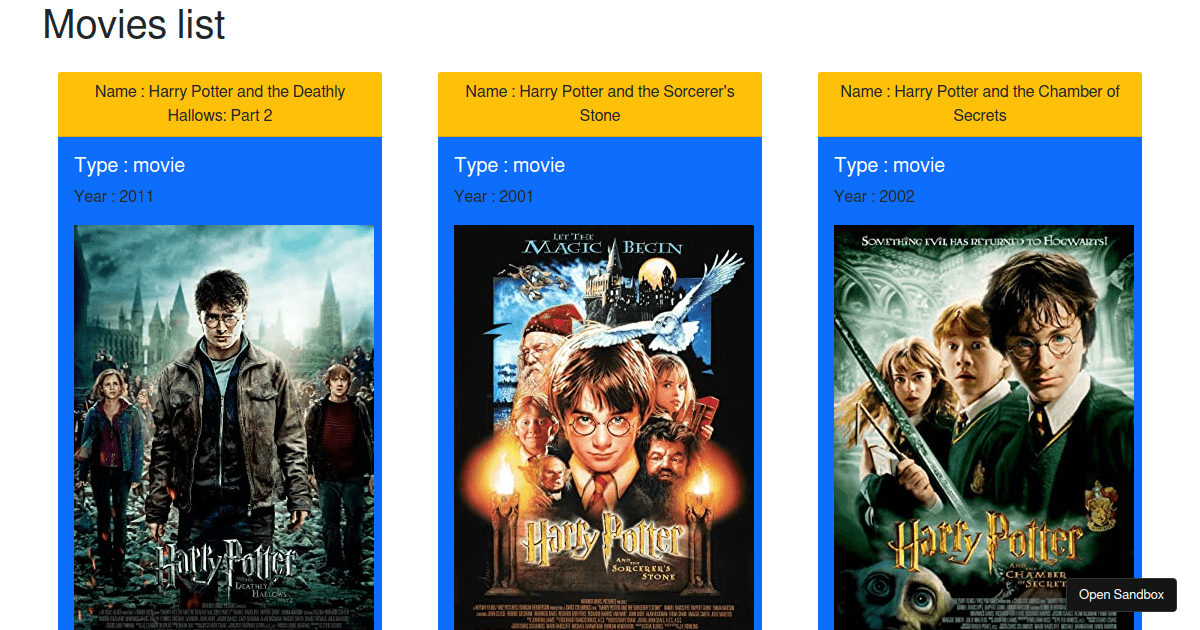 react-card-movies - Codesandbox