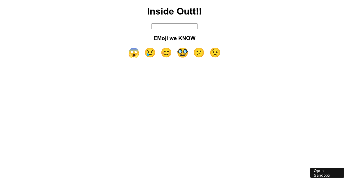 emoji - Codesandbox