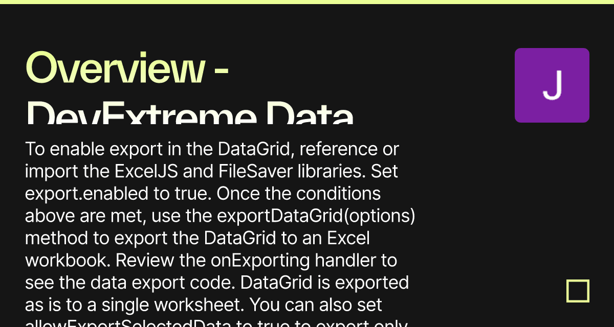Overview Devextreme Data Grid Forked Codesandbox