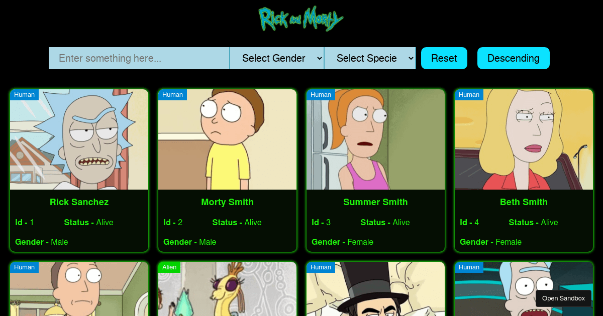 natwest-rick-and-morty - Codesandbox