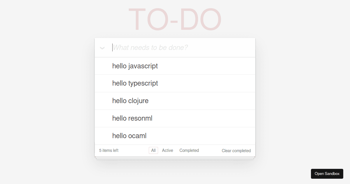 todo (forked) - Codesandbox