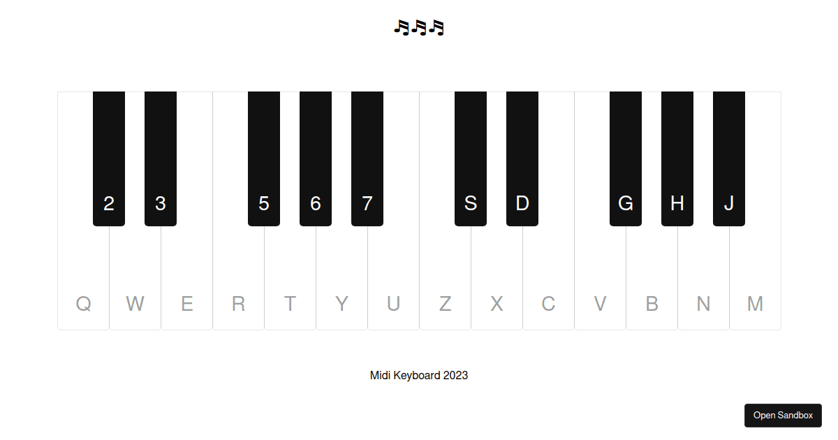 Mini Keyboard Typescript Codesandbox