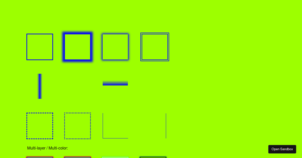 border-experiments - Codesandbox