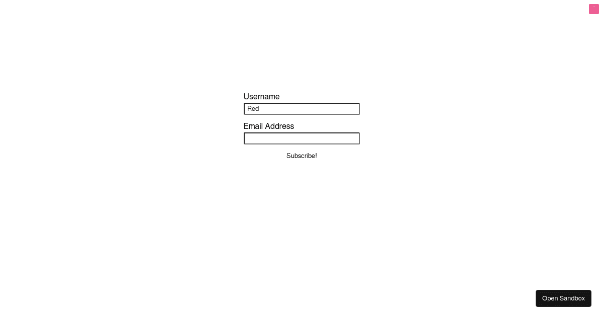 React Hook Form Codesandbox