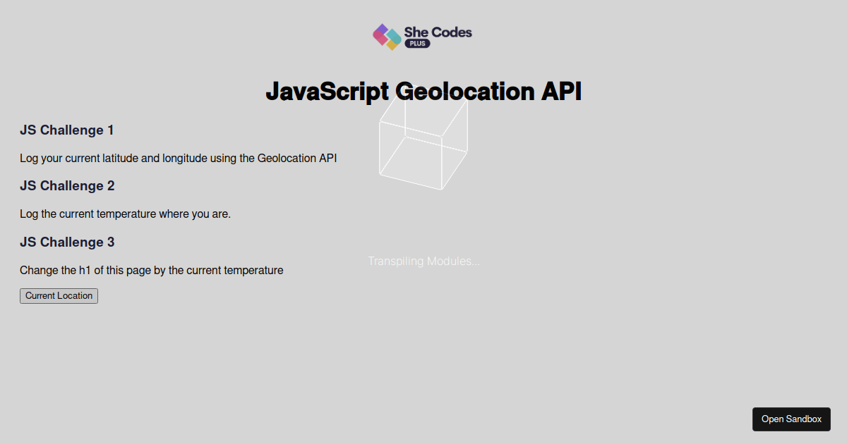 javascript-geolocation-api - Codesandbox