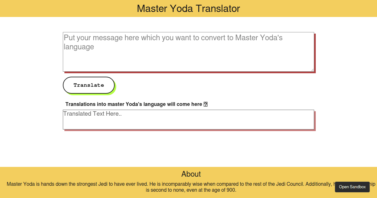 harshit-negi-yoda-translator-app - Codesandbox