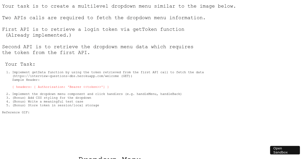 multilevel-dropdown-menu-interview-question - Codesandbox multilevel-dropdown-menu-interview-question - Codesandbox
