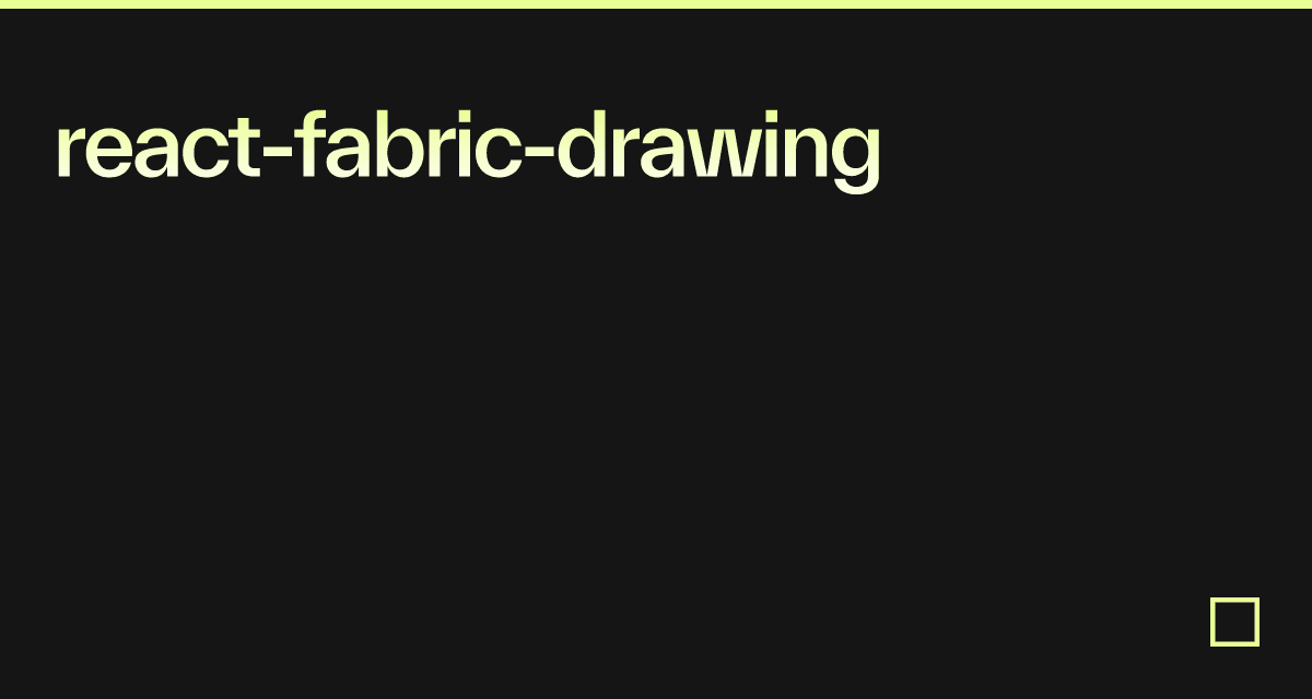 react-fabric-drawing - Codesandbox