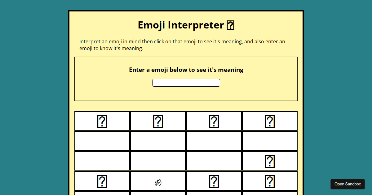 emoji-interpreter - Codesandbox