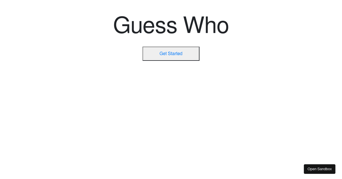 guess-who - Codesandbox