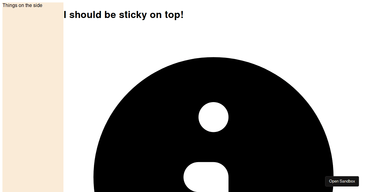Responsive Stacking Layout Codesandbox