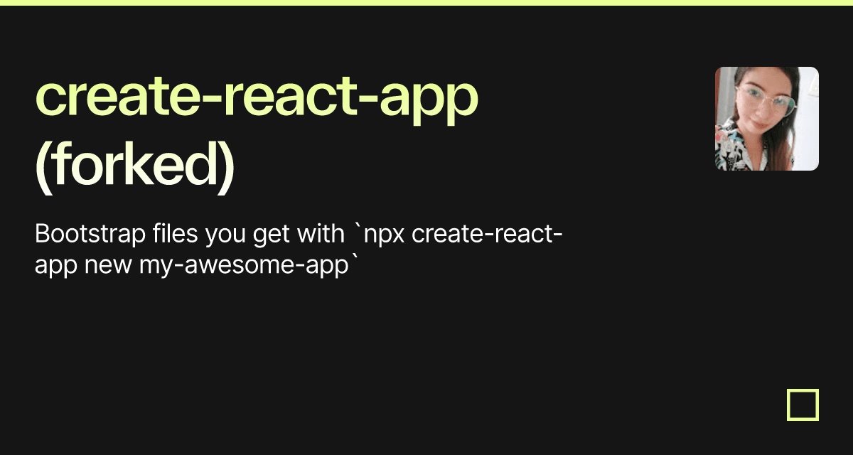 create-react-app (forked) - Codesandbox