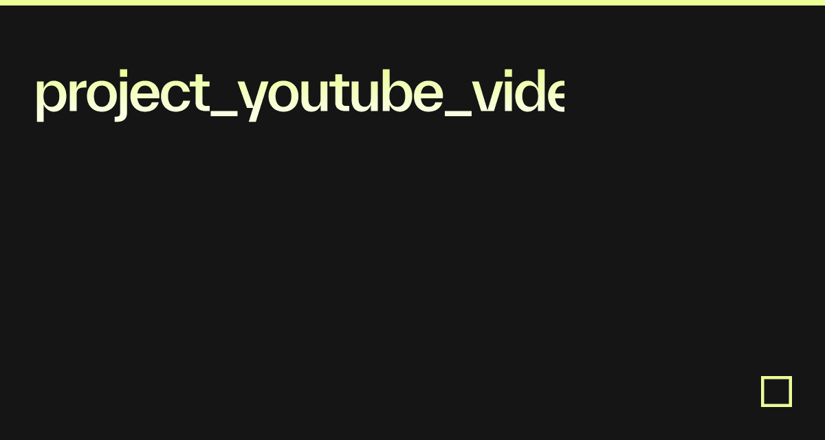 project_youtube_video_player - Codesandbox
