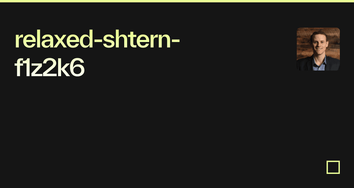 relaxed-shtern-f1z2k6 - Codesandbox