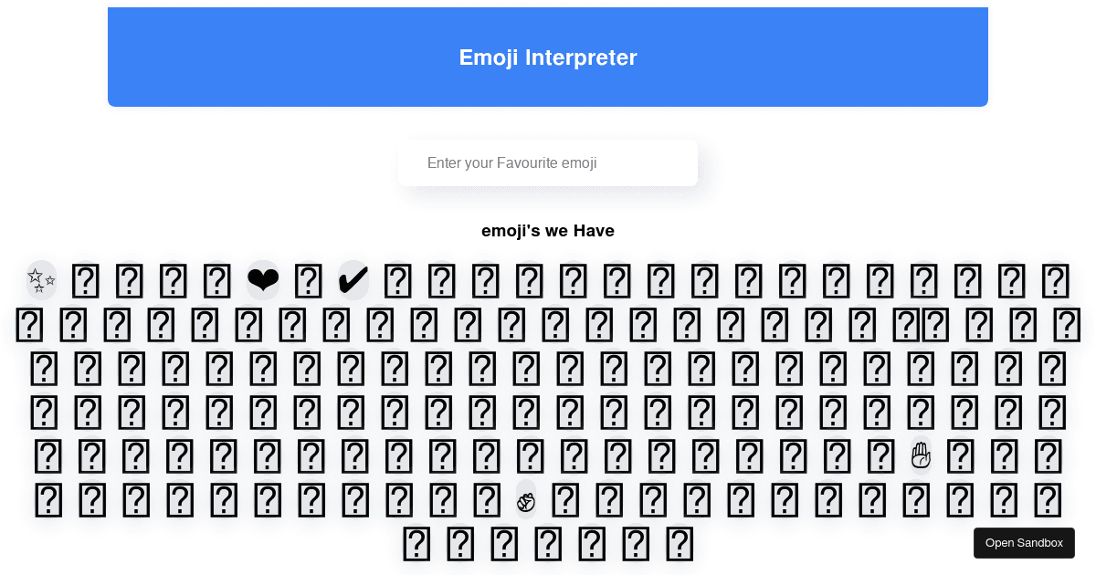 emoji-interpreter - Codesandbox