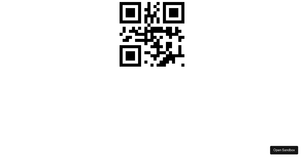 Generate Qrcode With Json Data Forked Codesandbox