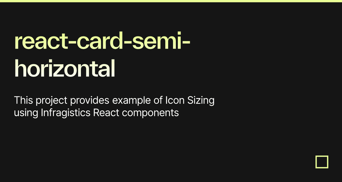 React Card Semi Horizontal Codesandbox 