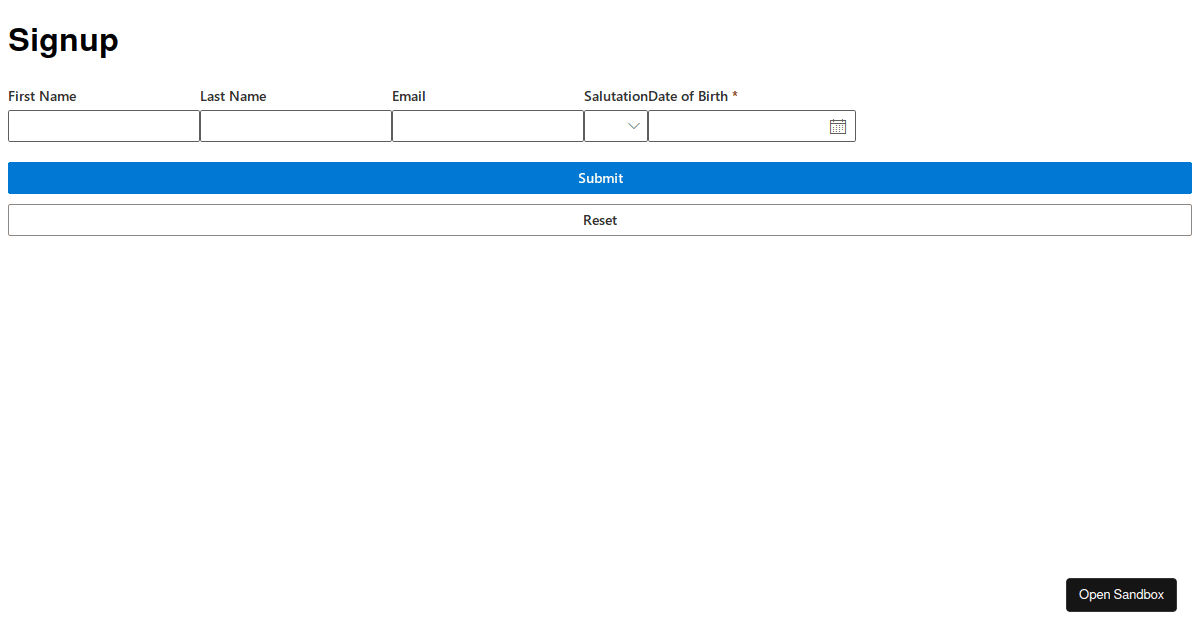 Formik - Codesandbox