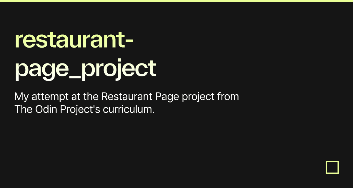 restaurant-page_project - Codesandbox