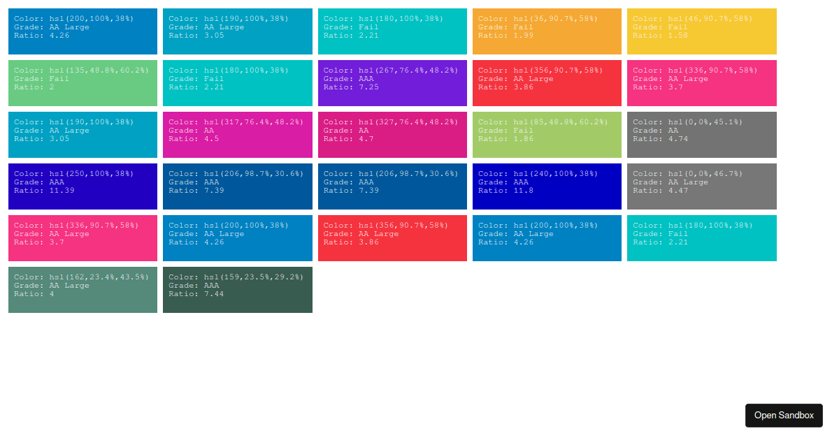 COLOR STUDY - Codesandbox