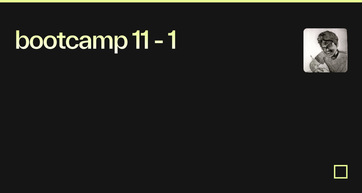 bootcamp 11 - 1 - Codesandbox