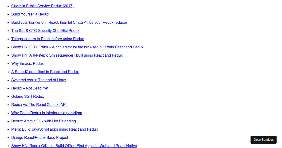 API CALLS IN REACT - Codesandbox