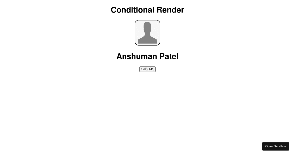 Conditional Render - Codesandbox