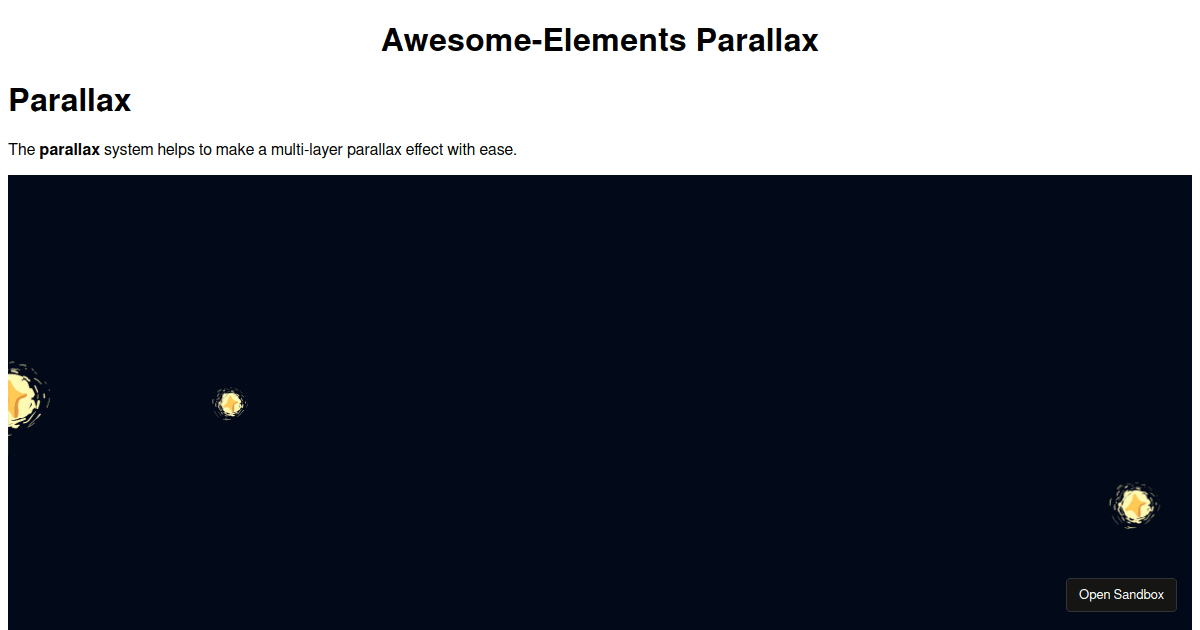 parallax - Codesandbox
