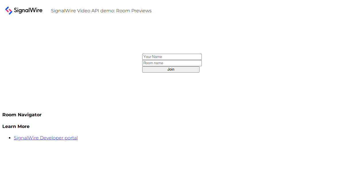 Room Previews - Codesandbox
